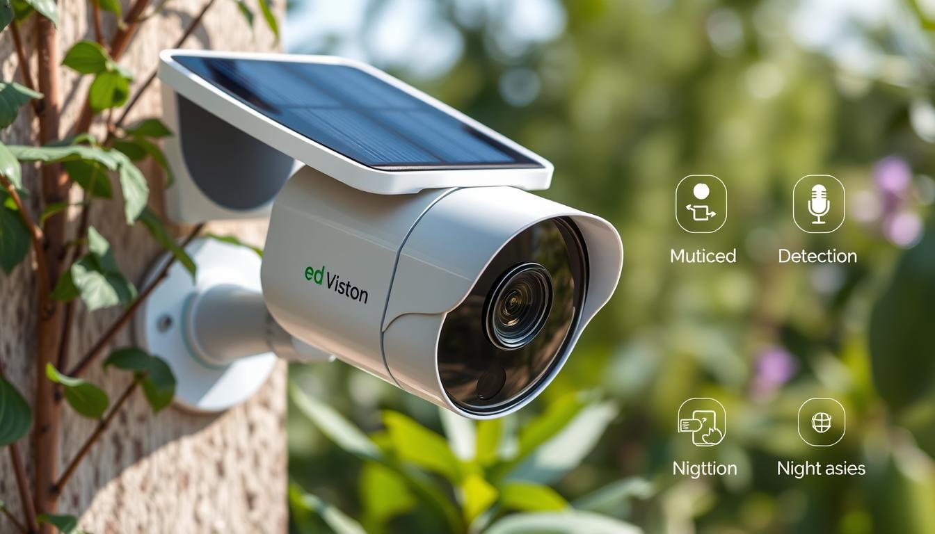 Solar Powered WiFi Security Camera for Outdoors