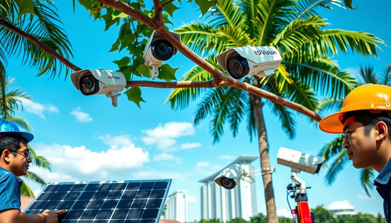 Solar Panel Surveillance Cameras in Singapore