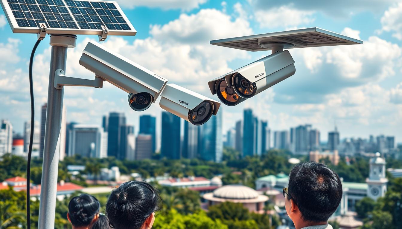 Solar Powered CCTV Camera System in Singapore