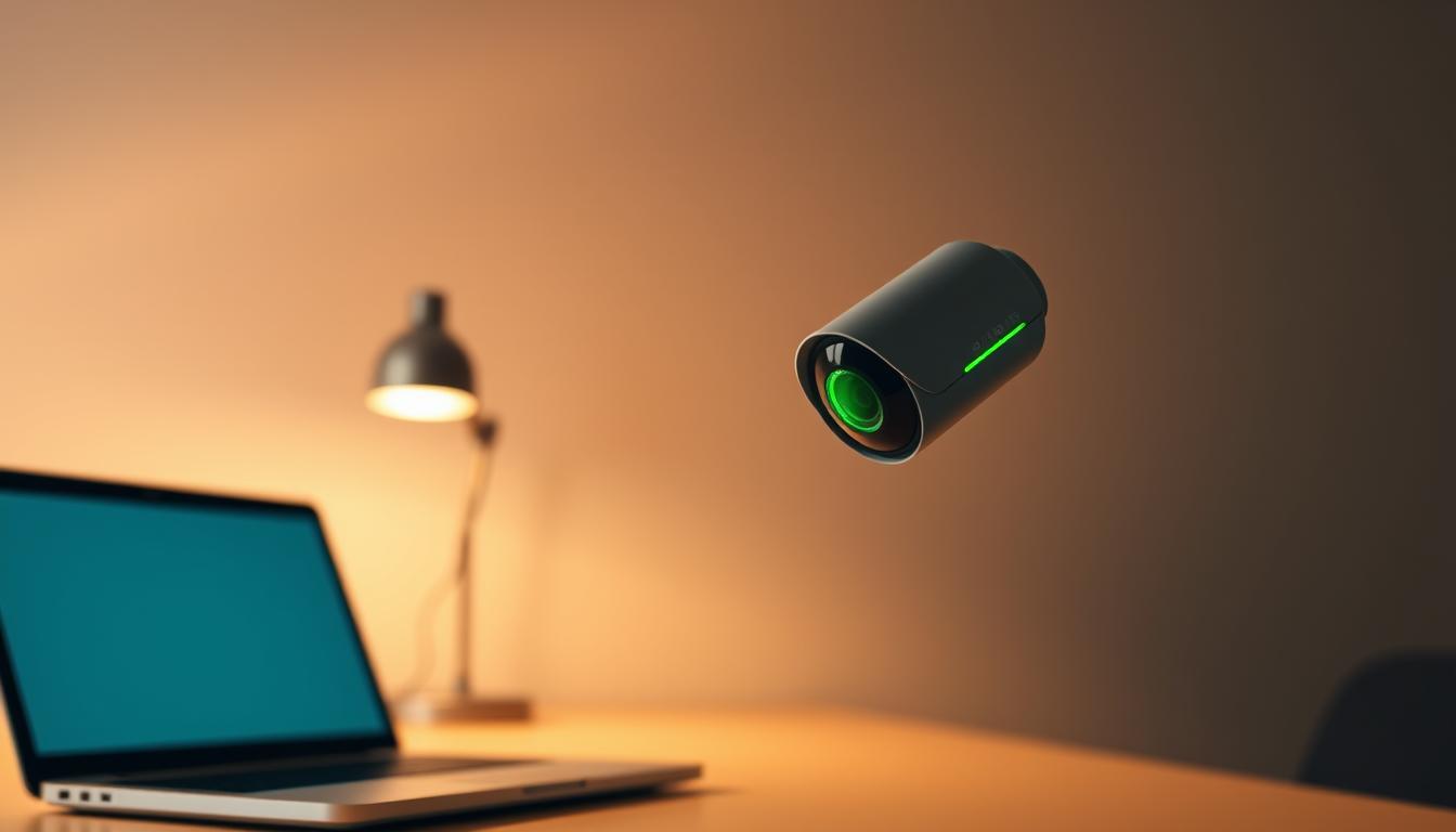 What does a green light on a camera mean?