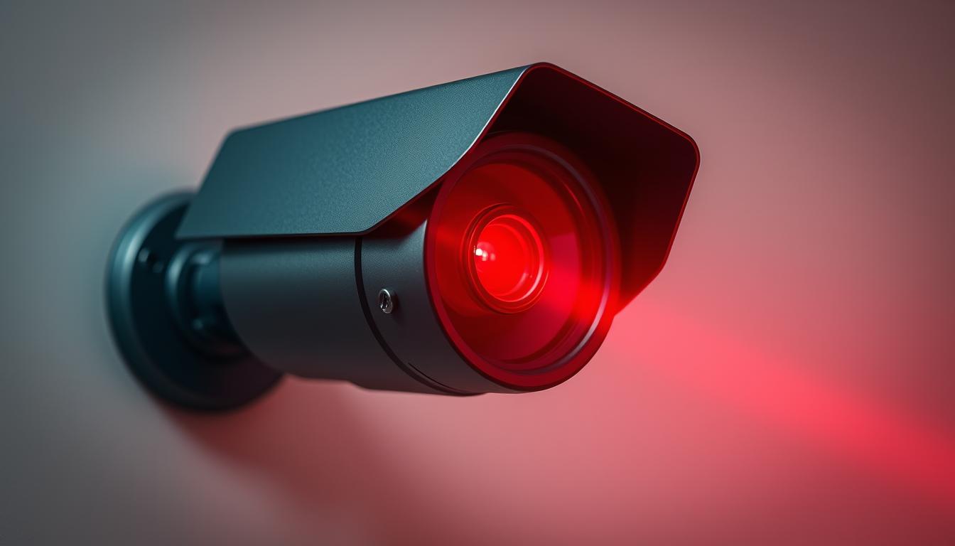 Does red light on camera mean someone is watching?