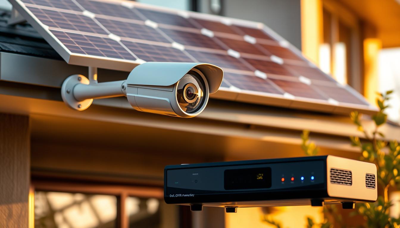 Solar Powered Security Camera System with DVR for Home